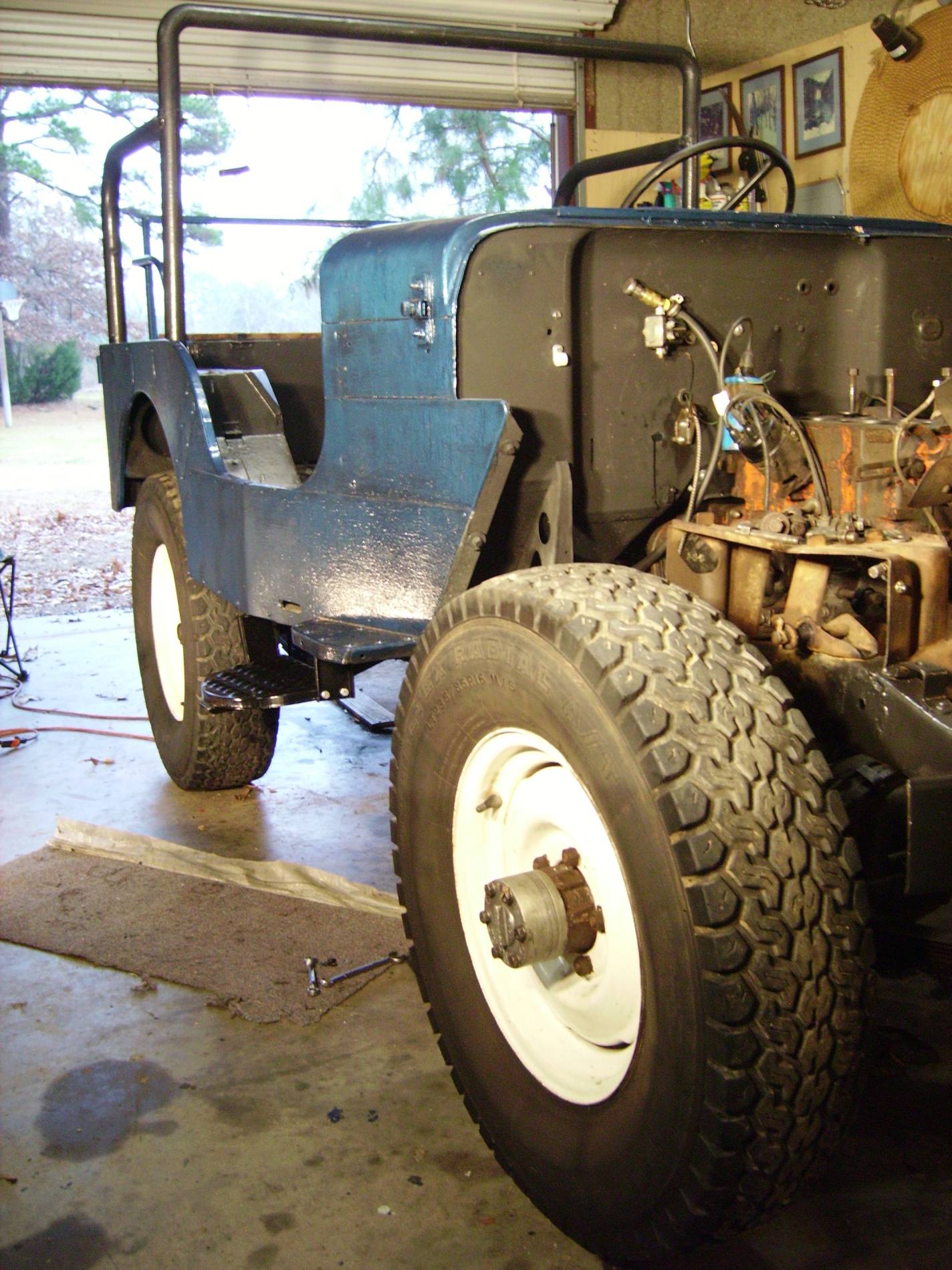 1954 WILLYS CJ3B -- Before and During Restoration